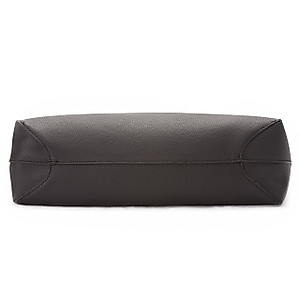 Overbrooke Reversible Tote Bag, Black & Sand - Premium Vegan Leather Womens Shoulder Tote