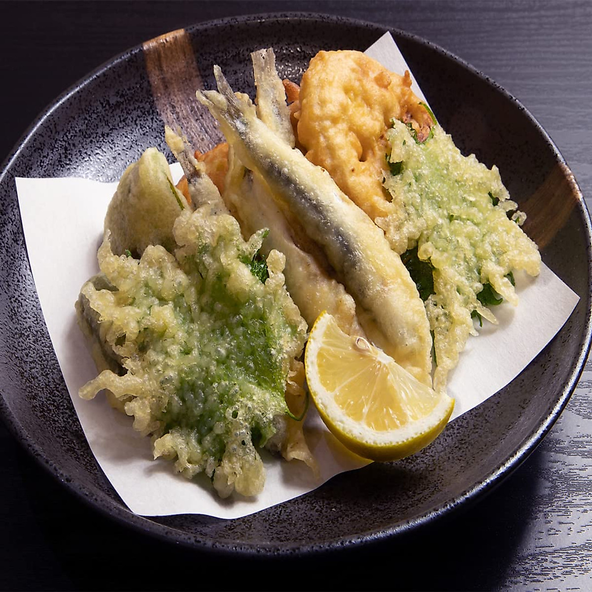 TIKUSAN Japanese Tempura Paper, Oil Absorbing Cooking Paper, 8.6 × 7.8 inch, 100 Sheets, Made in Japan