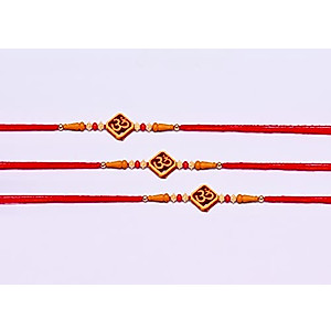 AVN GROUP Set of 2 Rakhi for Brother Om Design Rakhi/ Beads Rakhi for Brother Raksha Bandhan Gift for Brother