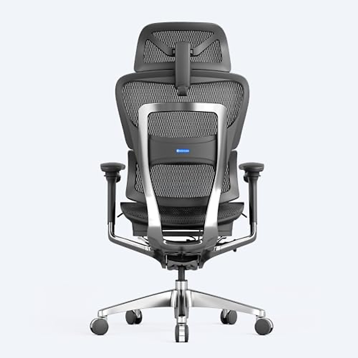 Odinlake Big & Tall Office Chair 500lbs, Heavy Duty Ergonomic Mesh Chair, High Back Swivel Computer Chair with Lumbar Support & 4D Arms，Adjustable Wide Seat Home Desk Chair with Headrest
