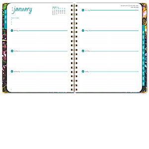 HARDCOVER 2023 Planner: (November 2022 Through December 2023) 8.5"x11" Daily Weekly Monthly Planner Yearly Agenda. Bookmark, Pocket Folder and Sticky Note Set (Black Tree Seasons)