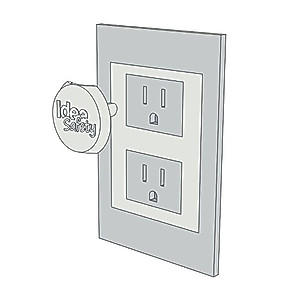 Outlet Plugs Covers (40 Pack) Clear Child Baby Proof - Electrical Protector - Safety Caps by Idea Safety - Home Basic