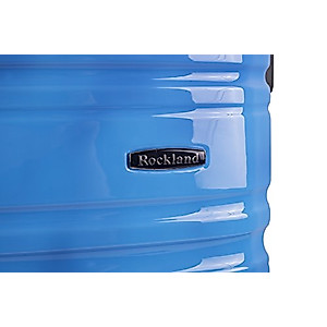 Rockland Melbourne Hardside Expandable Spinner Wheel Luggage, Two Tone Blue, 2-Piece Set (20/28)