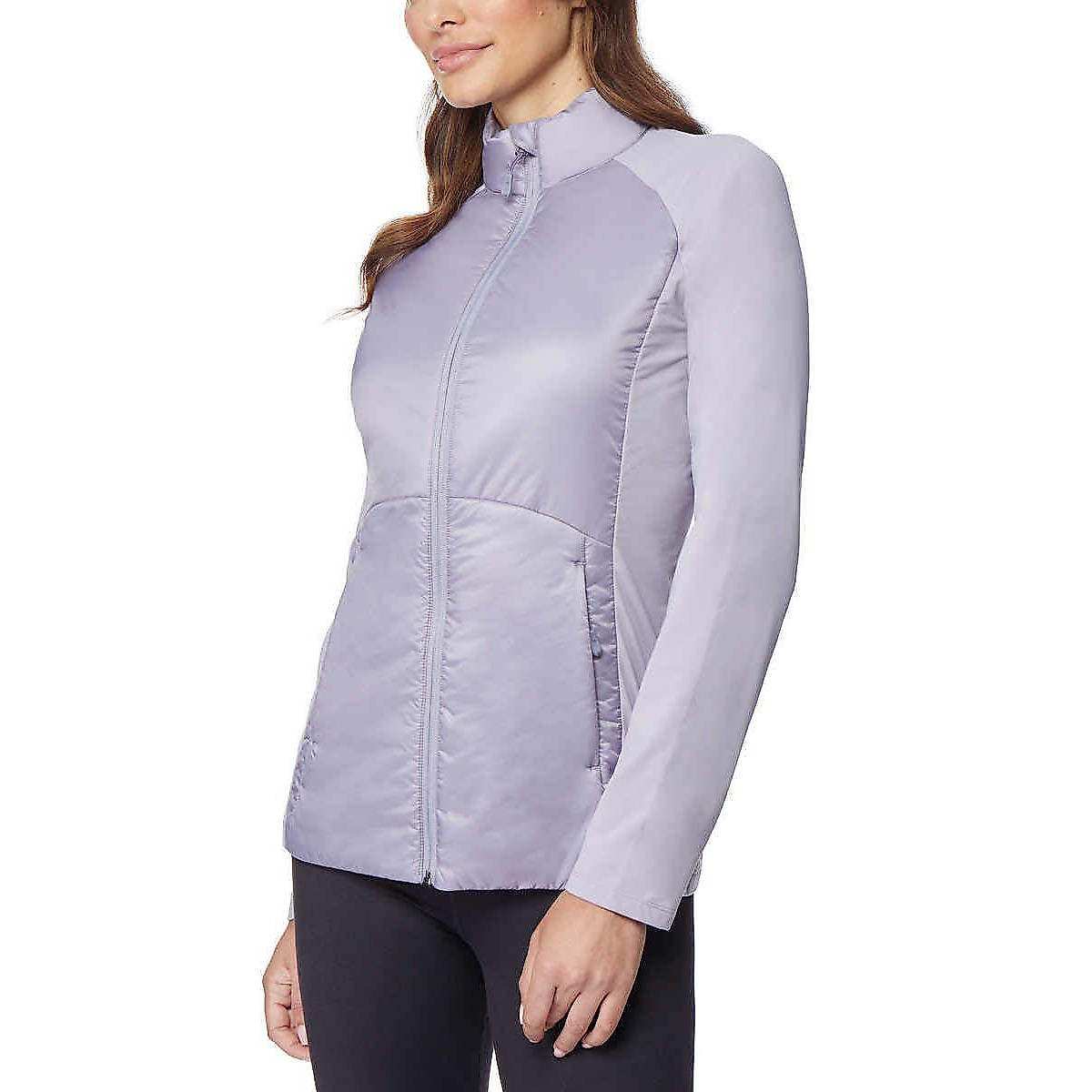 32 Degrees Cool Mixed Media Light weight Jacket (Small) Lavender