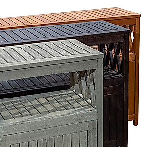 DTY Outdoor Living Longs Peak Eucalyptus Sideboard, Driftwood Gray