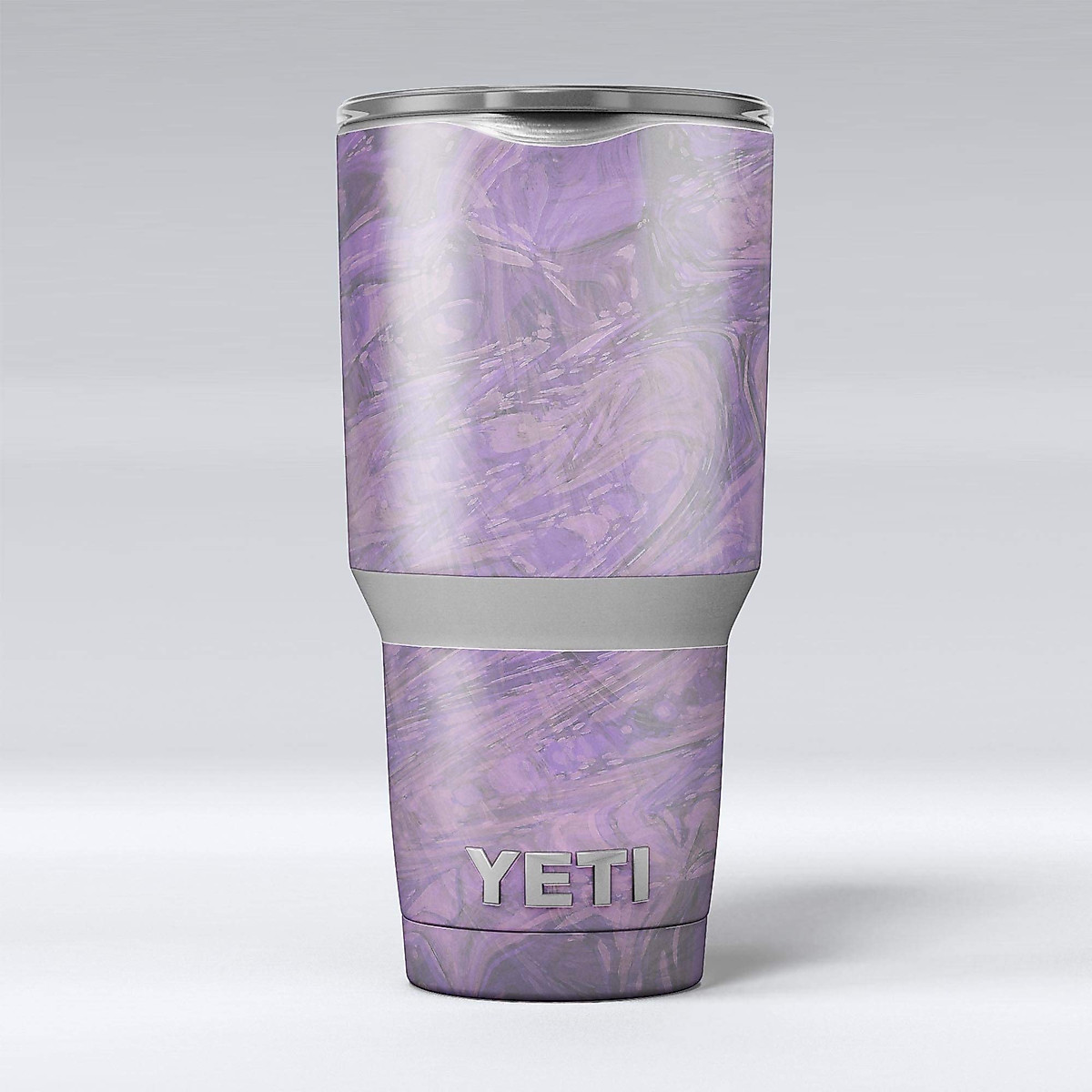 Design Skinz Purple Slate Marble Surface V30 - Skin Decal Vinyl Wrap Kit Compatible with The Yeti Rambler Cooler Tumbler Cups
