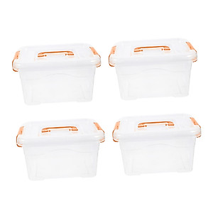 JOINPAYA Makeup Organizer for Drawer 4Pcs Box portable storage box abs 16 qt containers for organizing Storage Containers for Organizing
