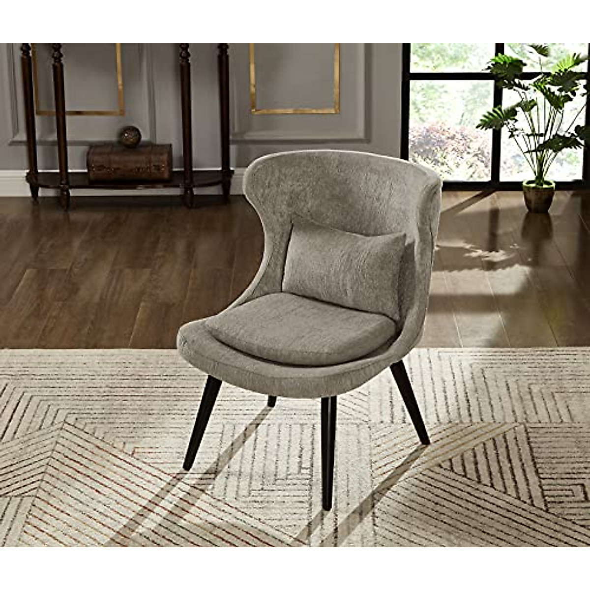 Ball & Cast Living Room Upholstered Accent Chair 25" W x 29"D x 32.5" H Grey Set of 1
