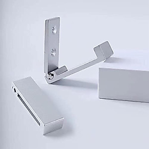 Folding Coat Hooks，4pcs Wall Hooks for Hanging Backpack Coat Kitchen Towel Hook， Backpack Wall Hooks Heavy Duty， Aluminum Alloy Headphone Holder Hooks No Rust Wall Mounted for Hat Bags Jackets