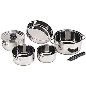 Stansport Heavy Duty - Stainless Steel Clad Cook Set (369)