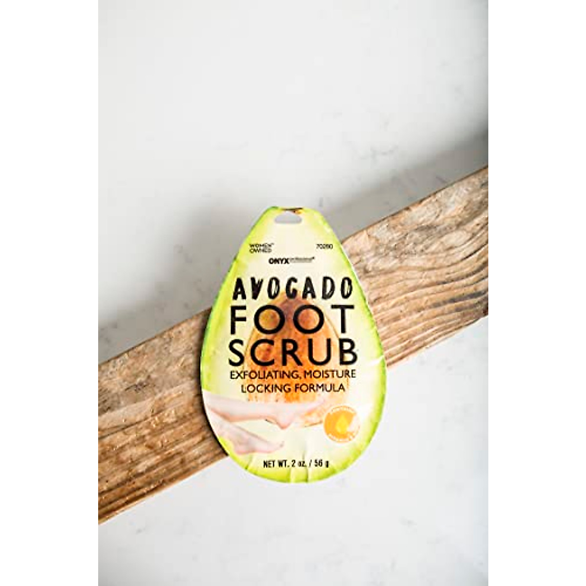 Onyx Professional Avocado Foot Scrub, Gentle Exfoliating Foot Treatment with Vitamin E