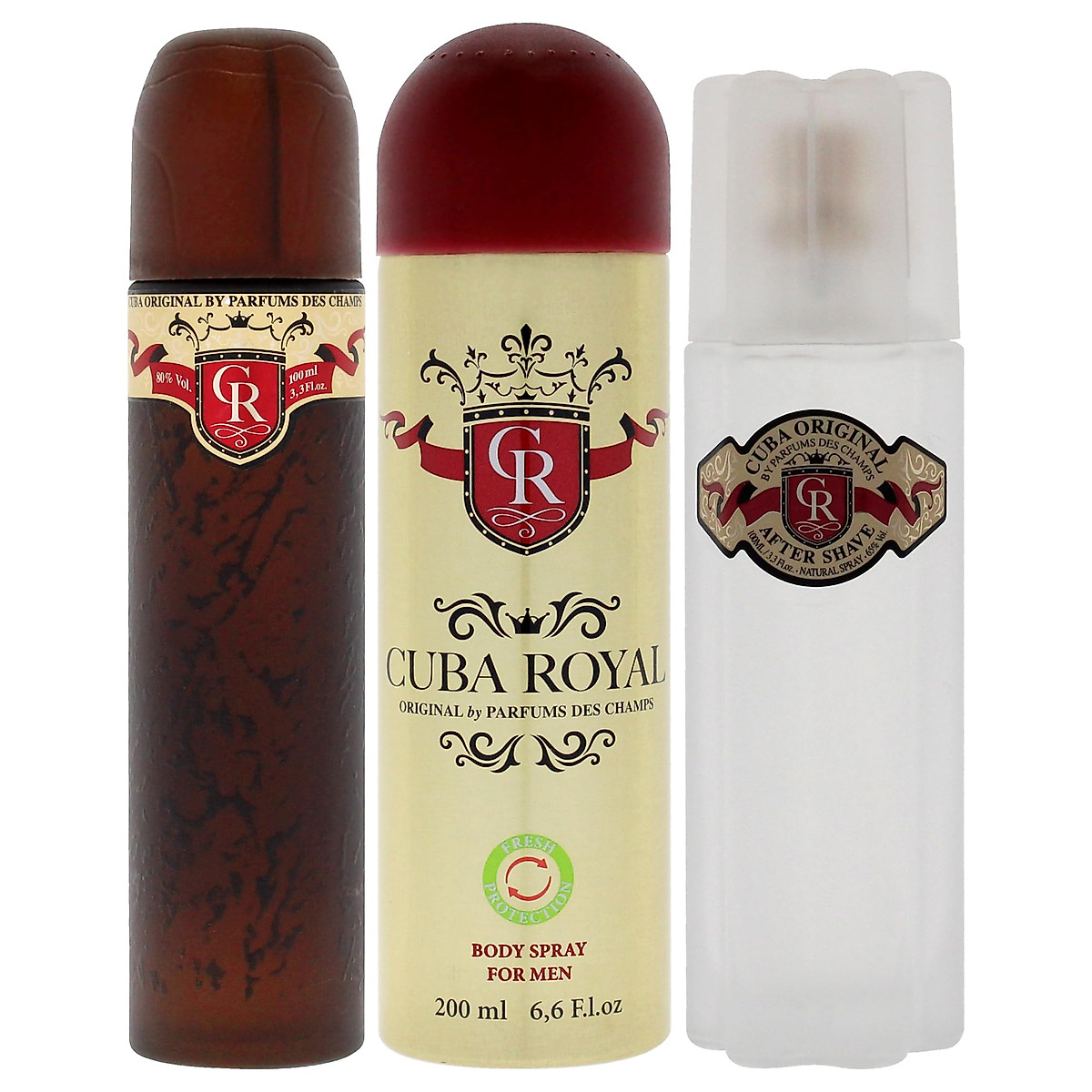 Cuba Royal by Cuba, 3 Piece Gift Set for Men