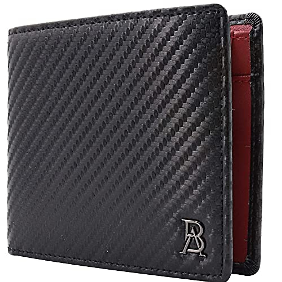 Baggourie RFID Trifold Leather Wallet (Red)