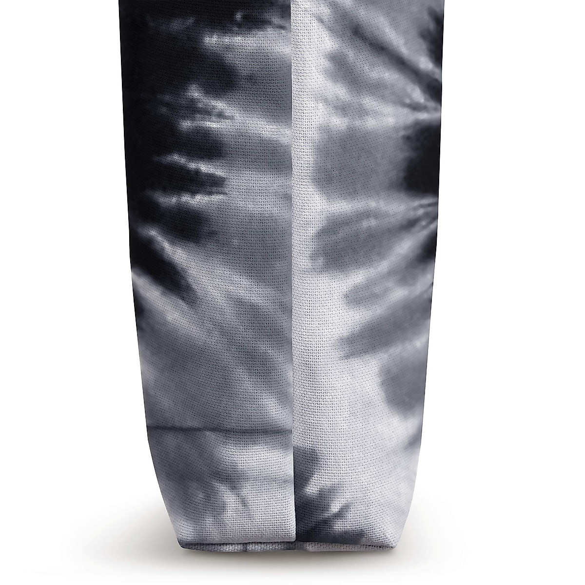 Black and White Tie Dye Monochrome Hippie Spiral Pattern Tote Bag