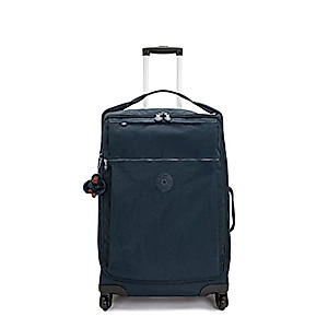 Kipling Women's Darcey Medium 26-Inch Softside Checked Rolling Luggage, 360 Degree Spinning Wheels, True Blue Tonal, 17.25'' L x 26.25'' H x 10.75'' D