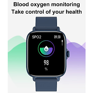 Yihou Smart Watch with Text and Call (Make/Answer Call) Fitness Tracker Waterproof Pedometer Step Counter Calorie Sport Message Reminder Smart Watch for Android Phones Compatible iPhone