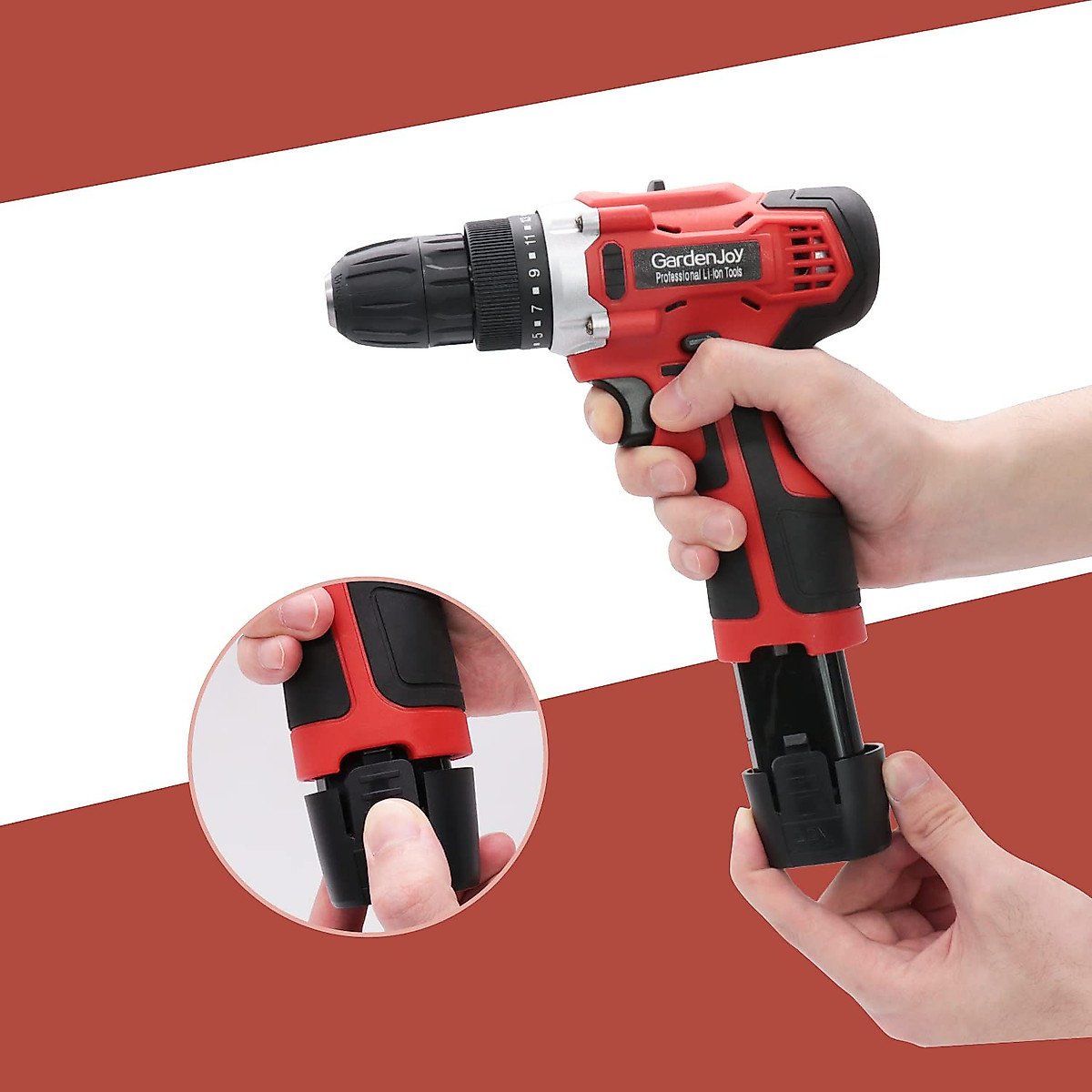 GardenJoy 12V Lithium-ion Battery Pack 12V Power Tools