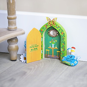 Creativity for Kids Butterfly Fairy Door Kit - Painting Arts and Crafts for Kids, Creative Gifts for Girls and Boys Age 6-7+ Yellow