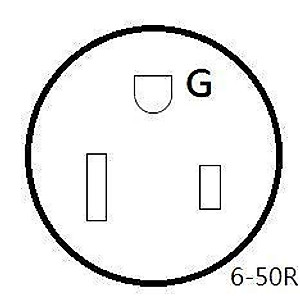 Parkworld Welder 50A Extension Cord, Welding 3-Prong NEMA 6-50 Extension Cord (25FT)