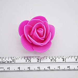 Kubert 240Pcs 3cm Foam Mini Roses Artificial Flowers for Wedding Decoration Party DIY Handmade Teddy Bear Crafts Home Garden Supplies Birthday Valentine's Day Decoration Decorative Crafts, 3 Colors