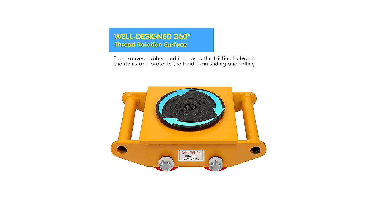 Dollate Heavy Duty Machine Skate - 13200lbs Capacity