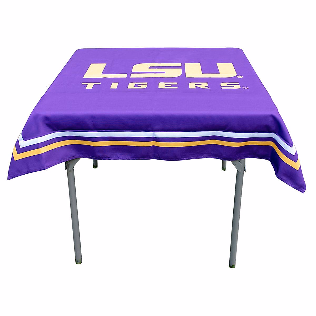College Flags & Banners Co. Louisiana State LSU Tigers Logo Tablecloth or Table Overlay