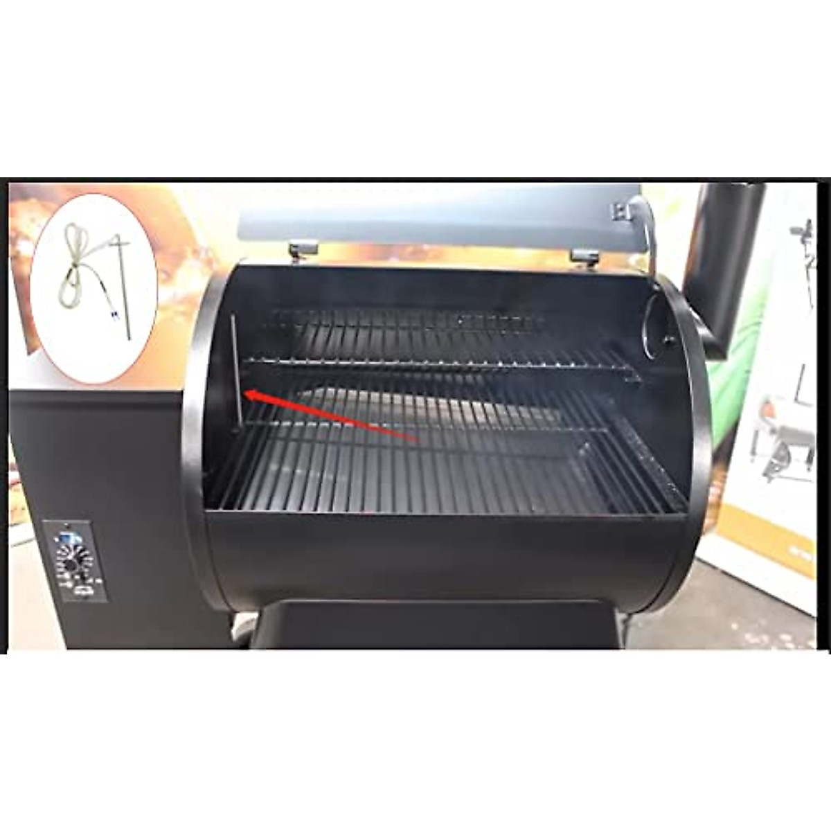 Entsong RTD Temperature Probe Sensor Grill, Replacement Parts for Traeger Digital Thermostat, Temperature Probe Compatible with Traeger Wood Pellet Grill