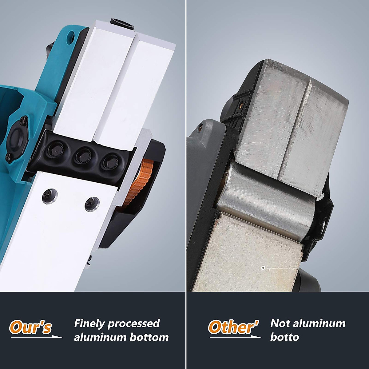 Electric Wood Planer Hand Held, 3-1/4-inch 600W 6-Amp 13000-16000Rpm Powerful Portable Woodworking Electric Planer with Adjustable Cut Depth for Wood