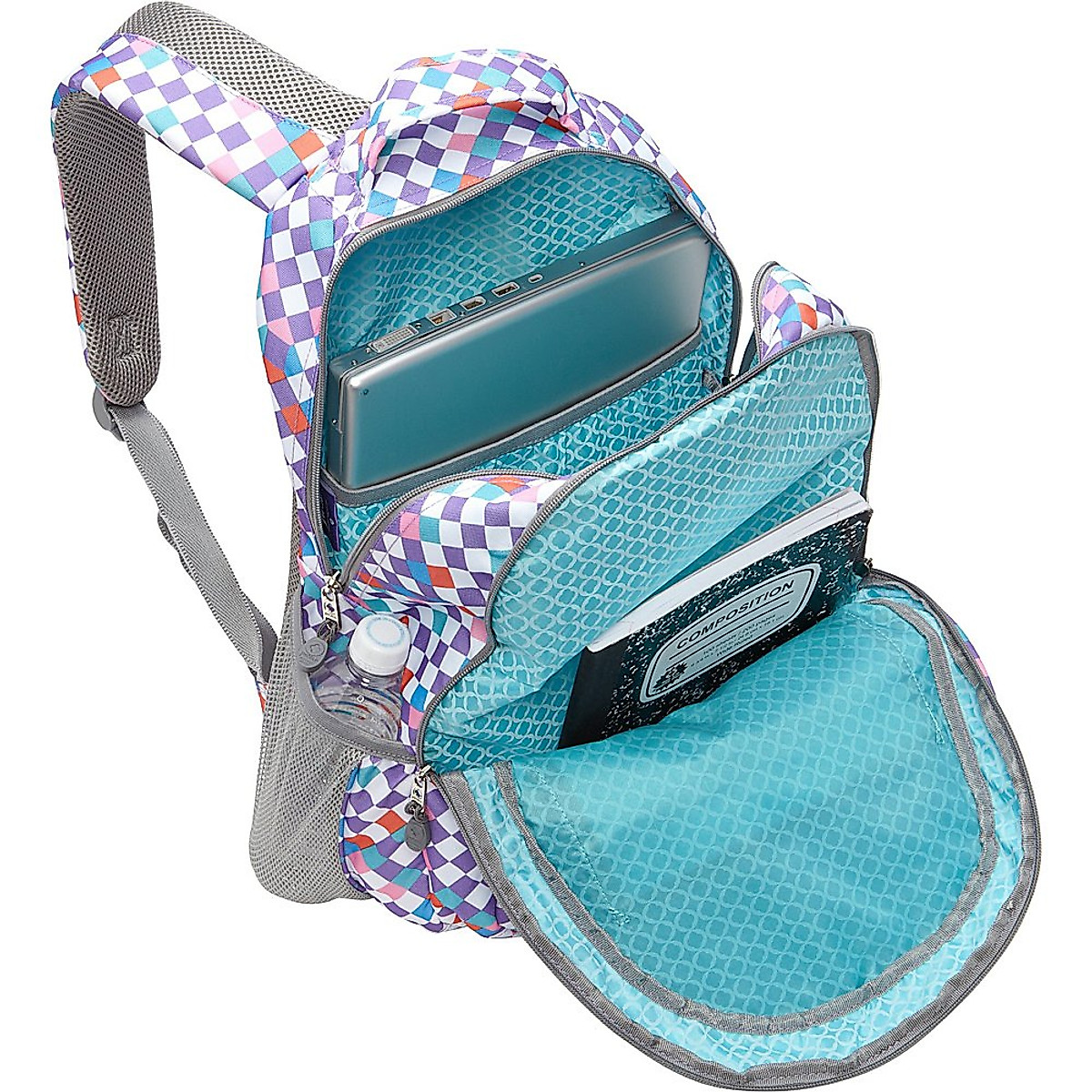 J World New York Cornelia School Backpack for Kids. Cute Womens Laptop Bookbag, Dandelion, 18 X 12.5 X 8 (H X W X D)