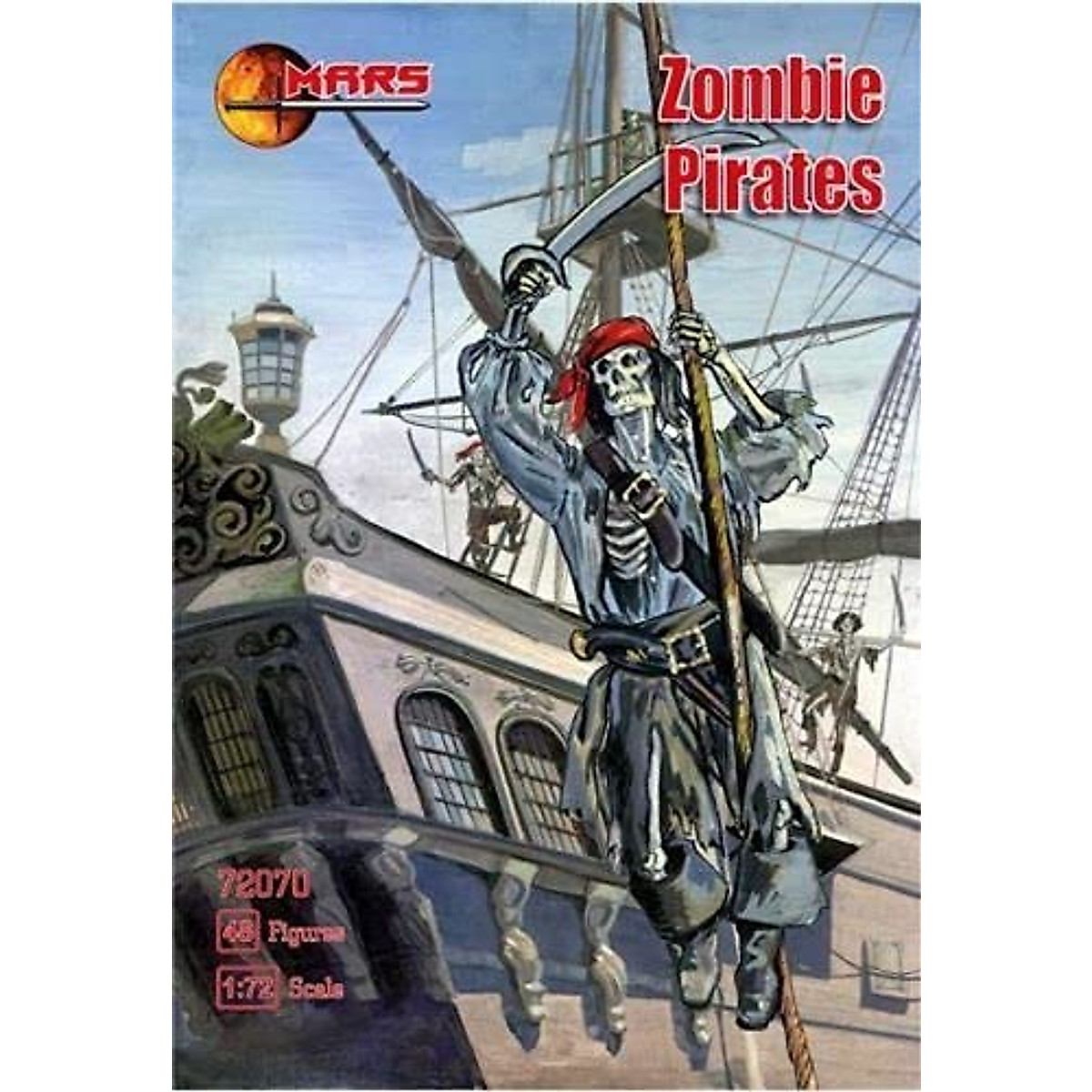 Mars Figures 72070-1/72 Scale Plastic Model Kit Zombie Pirates, Model kit