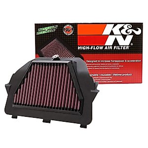 K&N Engine Air Filter: High Performance, Premium, Powersport Air Filter: Fits 2008-2019 YAMAHA (YZF R6, YZF R6S) YA-6008