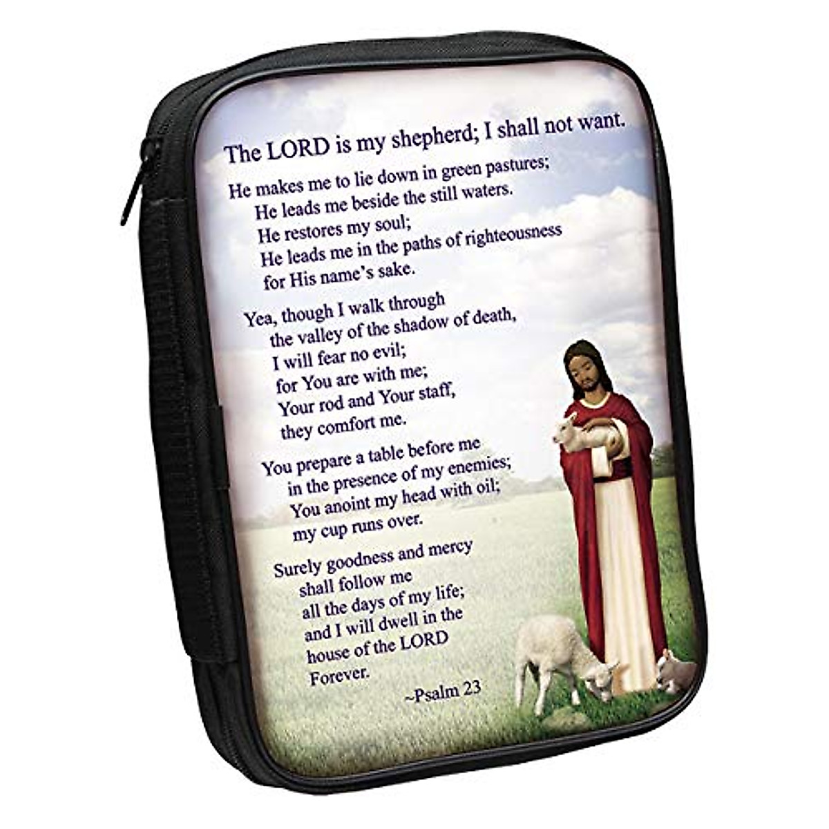 The Lord is My Sheperd African American Bible Cover 7"x10"