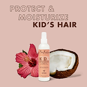 SheaMoisture KIDS Shampoo and Conditioner Set, Extra-Nourishing Mango & Carrot + Coconut & Hibiscus Detangler Spray for KIDS, 8 Fl Oz (3 Piece Set)