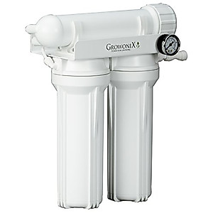 GROWONIX EX200-KDF 200 Gallon Per Day Reverse Osmosis System Ultra High Flow Rate Water Purification Filter for Hydroponics Gardening Drinking H20 Coffee Point of use On Demand Purifier