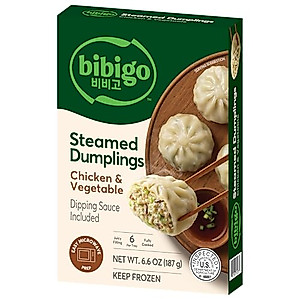 Bibigo Chicken and Vegetable Steamed Dumplings, 6 Oz