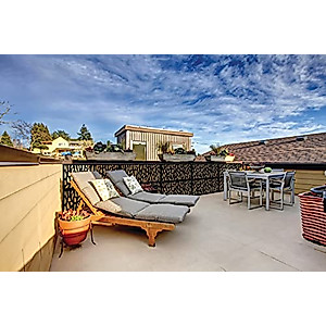 Barrette Outdoor Living 73030564 Sprig Decorative Screen Panel, Black