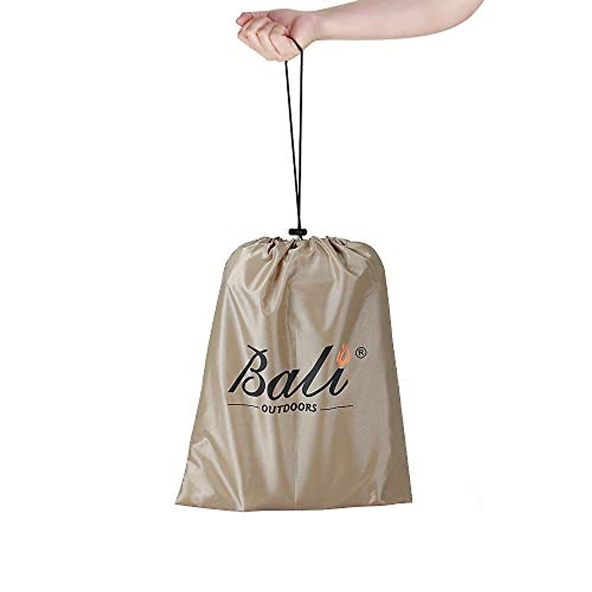 BALI OUTDOORS 23 Inch Round Fire Pit Cover, Column Cover Waterproof Heavy Duty Weather Resistant PVC Oxford Fabric Cover, Brown