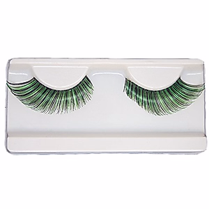 EMILYSTORES Green Fortune Teller Costume Halloween Eye Lashes For Party Looking1 Pairs