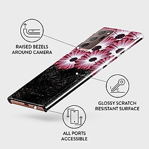 BURGA Phone Case Compatible with Samsung Galaxy Note 20 ULTRA - Pink Princess Gerbera Daisy Floral Pattern Cute Case for Women Thin Design Durable Hard Plastic Protective Case