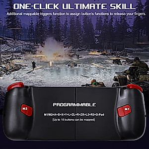 Megadream Mobile Game Controller Gamepad for iPhone iOS Android PC: Works with iPhone 15/14/13/12/11/X, iPad, Samsung Galaxy, TCL, Tablet, Call of Duty, Diablo Immortal - Directly Play (Black)