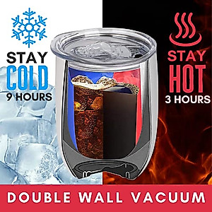 Birthday Month Flower Tumbler, Birth Flower Gifts for Her, Unique Birthday Presents for Women, Mum, Wife, Girlfriend, Daughter, Best Friend, Coffee and Wine Tumbler 12oz (December, Holly)