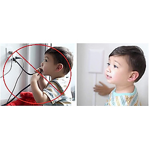 Sleek Socket No Shock Child Protector, Outlet & Plug Concealer with Protective Cord Clips, 8-Foot Flat Extension Cord with Multiple Outlets, Baby Proofing Outlet Cover, No Access To Dangerous Cords