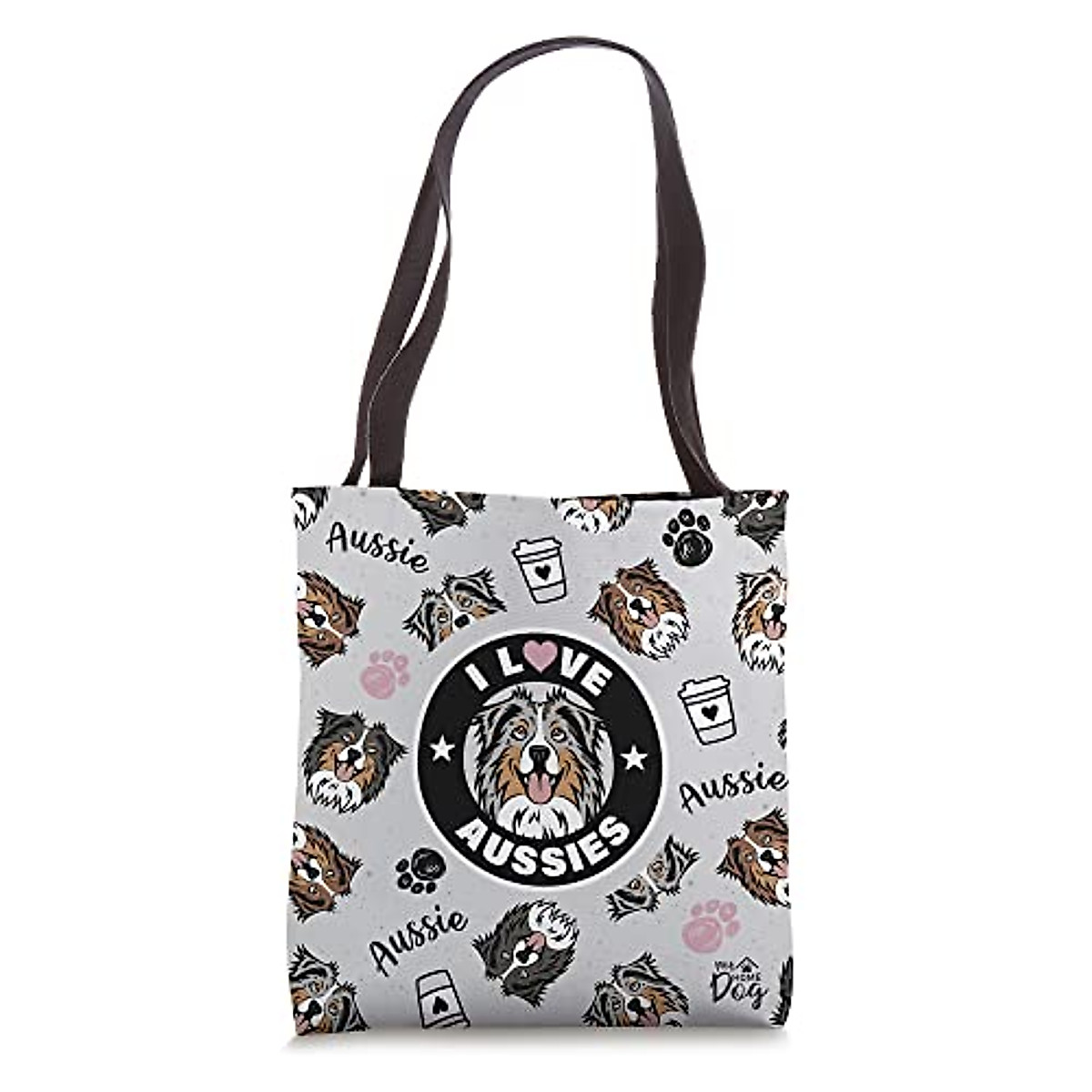 I love Australian Shepherd- I Love Aussies Dog Tote Bag