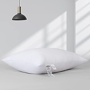 Acrafsman Down Alternative Pillows,Bed Pillows for Sleeper,Hotel Collection Pillows,Standard Pillows,18x26inches,White,Set of 1
