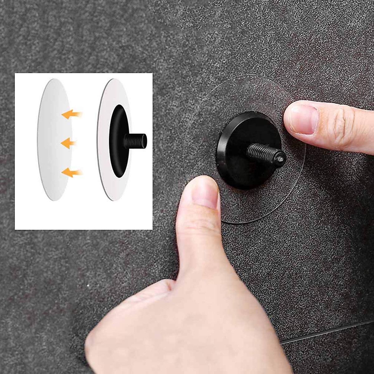 KARAOT Double-Sided Vanity Mirror, Bathroom Shaving Mirror, Wall Mounted Round Cosmetic Vanity, 2X Magnification, 360° Free Rotation and Extendable, Height Adjustable, Folding Arm, Ideal for Gifts