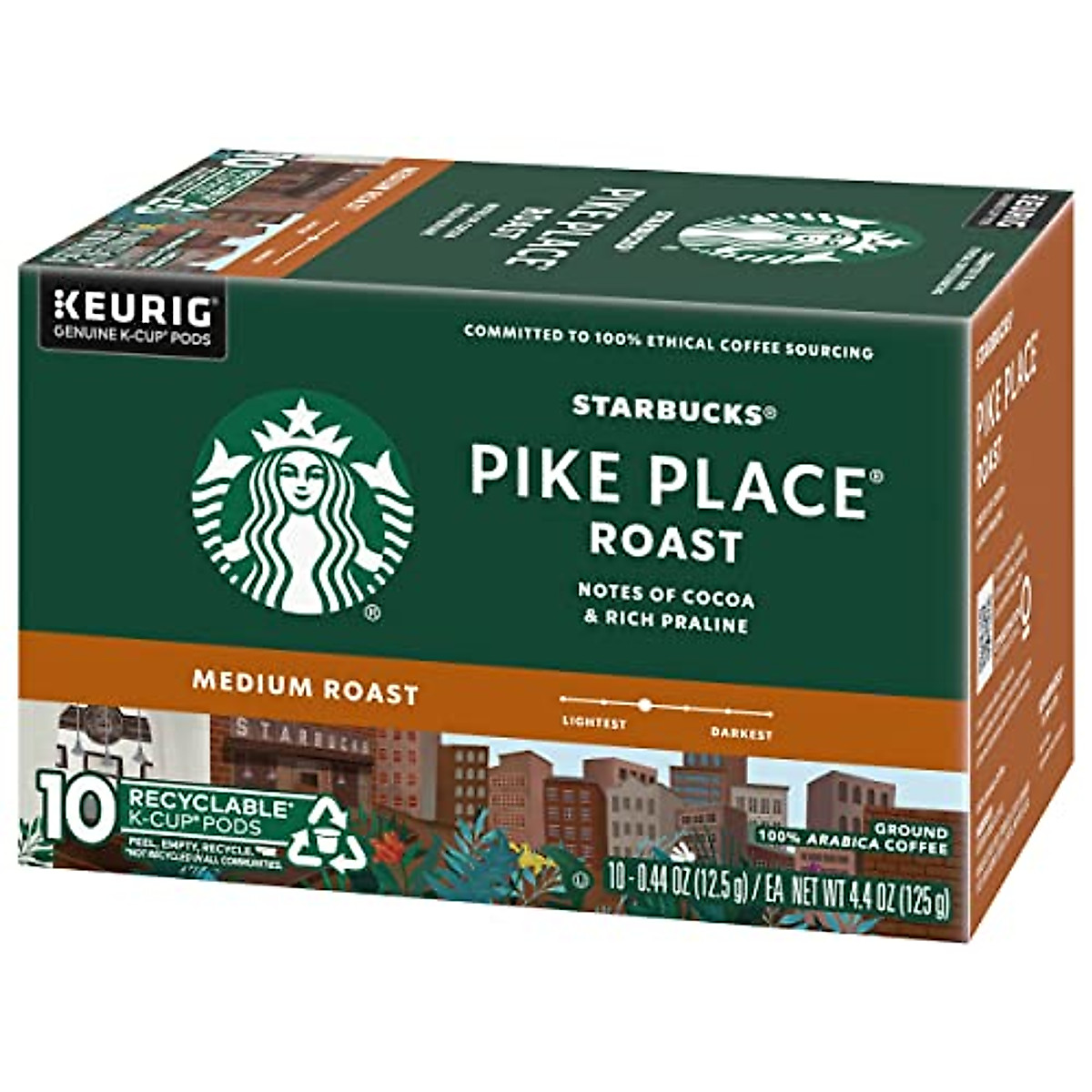 Starbucks Pike Place Roast Medium Keurig K-Cups - 0.44 oz - 10 ct - 2 pk