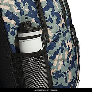 adidas Prime 6 Backpack, Essential Camo Crew Navy-Silver Green/Black, One Size