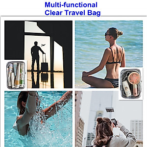 CALYGO 25 Pack Tsa Liquids Quart Travel Bag Tsa Approved Toiletry Bag Quart Size Tsa Clear Travel Toiletry Bag Small Carry on Travel Accessories for Airplane Essentials for Women Toiletries Pouch