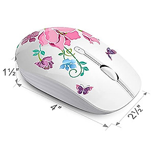 JUHOO Wireless Mouse with Nano Receiver for PC, Laptop, Notebook, Computer, MacBook, Less Noise, Portable Mobile Optical Mice