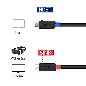 Cable Matters Unidirectional 10Gbps Active USB C Cable 10 ft, Supports Up to [4K@60Hz Video, 60W Charging, 10Gbps Data Transfer] for Apple Vision Pro, Meta Quest 3 VR Headset, Portable Monitor